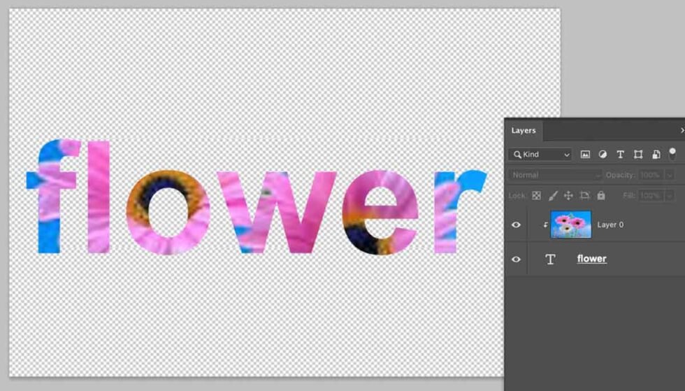How to use clipping mask in Photoshop for text, shapes, images